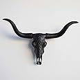 Amazon.com: Near and Deer Faux Taxidermy Decorative Carved Longhorn ...