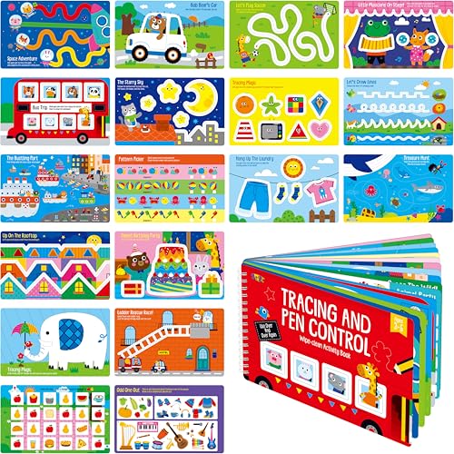 Mua Tracing & Pen Control Pad for Kids, 30 Pages Reusable & Erasable ...