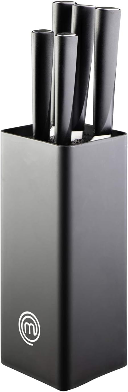 MasterChef 5-Piece Knife Set w/ Knife Block, Incl. Paring Knife ...