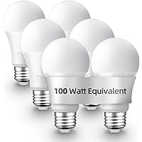 DEWENWILS 3-Way LED Light Bulbs, 40/60/100W Equivalent, A19 LED Bulbs, 5000K Daylight White Glow ...