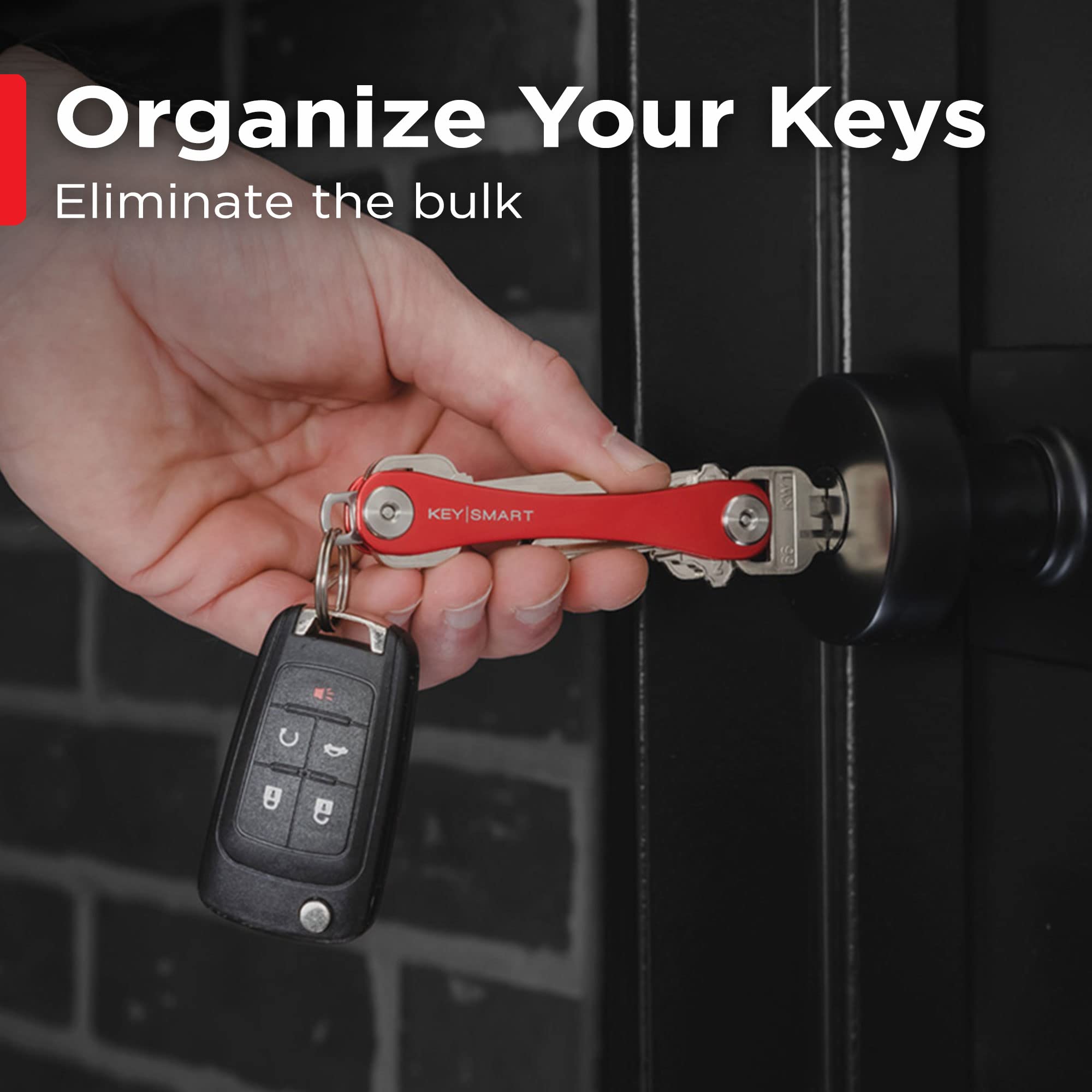 KeySmart Key Holder for Keychain Key Ring - Compact Key Organizer Key ...