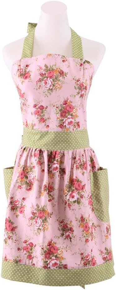 FirstKitchen Lovely Classic Style Women's Cooking Apron Cotton Baking ...