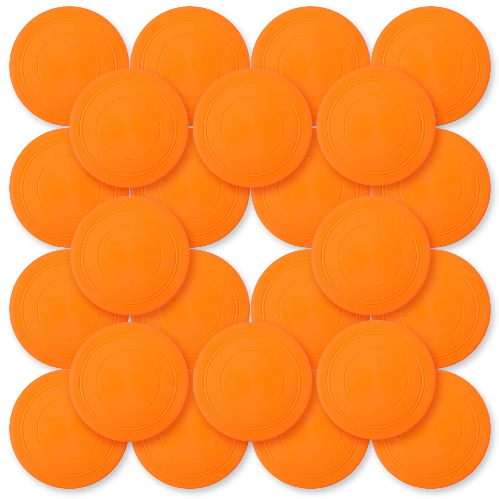 Mua 24 Pcs Kids Flying Disc 6.89 Inch Soft Silicone Flying Disks Orange ...
