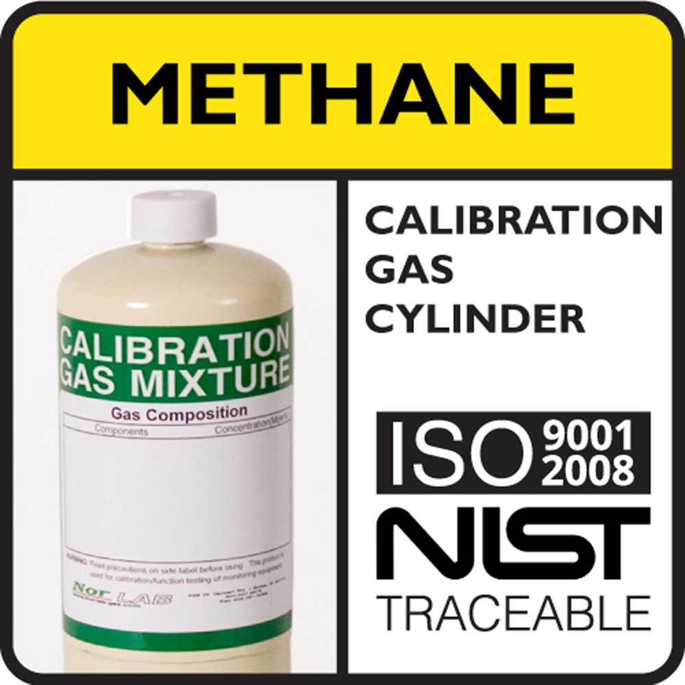 99.0% by Volume Methane Calibration Gas, 17 Liter Steel Cylinder ...