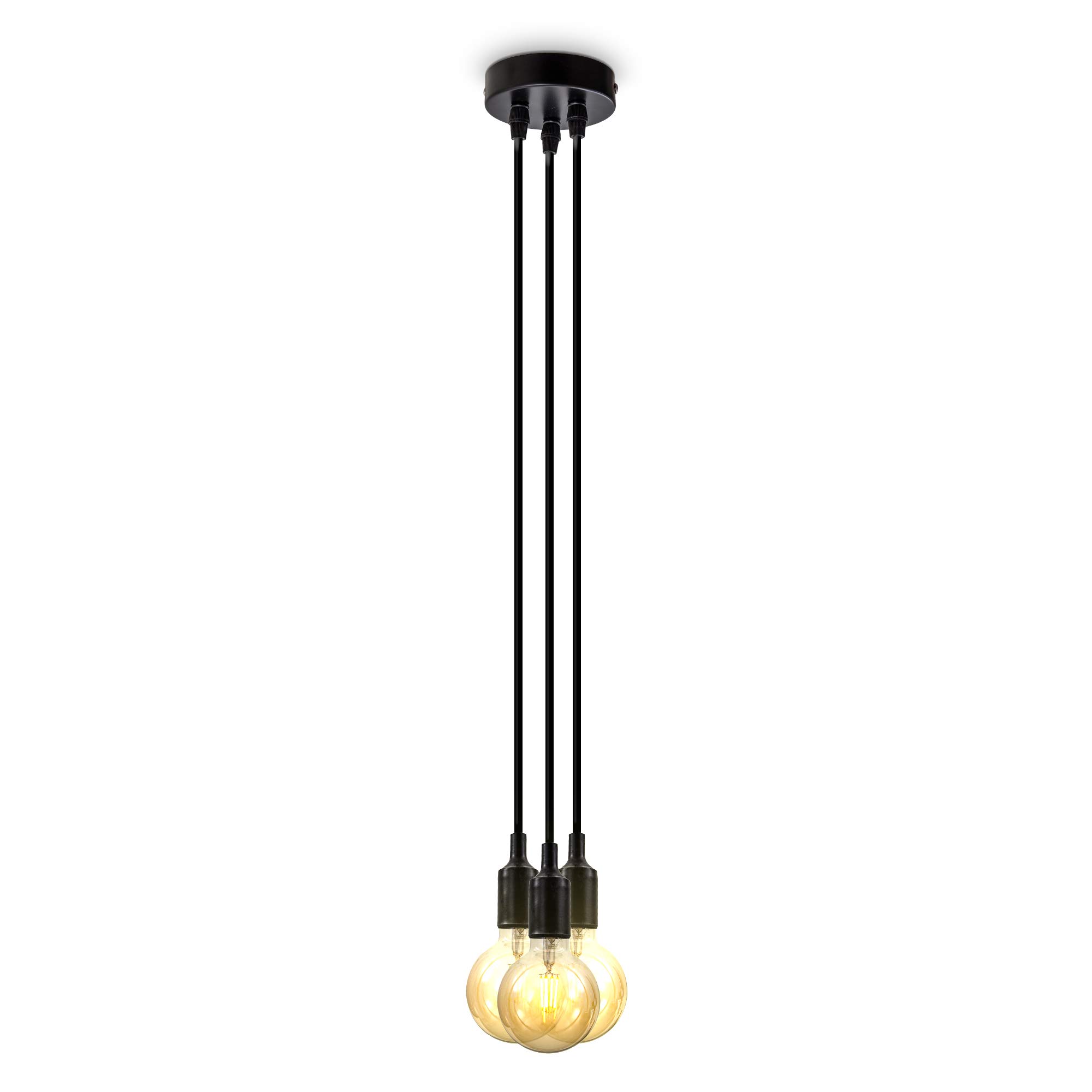 Buy B K Licht Pendant Light Vintage Retro Design 3xE27 Sockets Max buy-b-k-licht-pendant-light-vintage-retro-design-3xe27-sockets-max