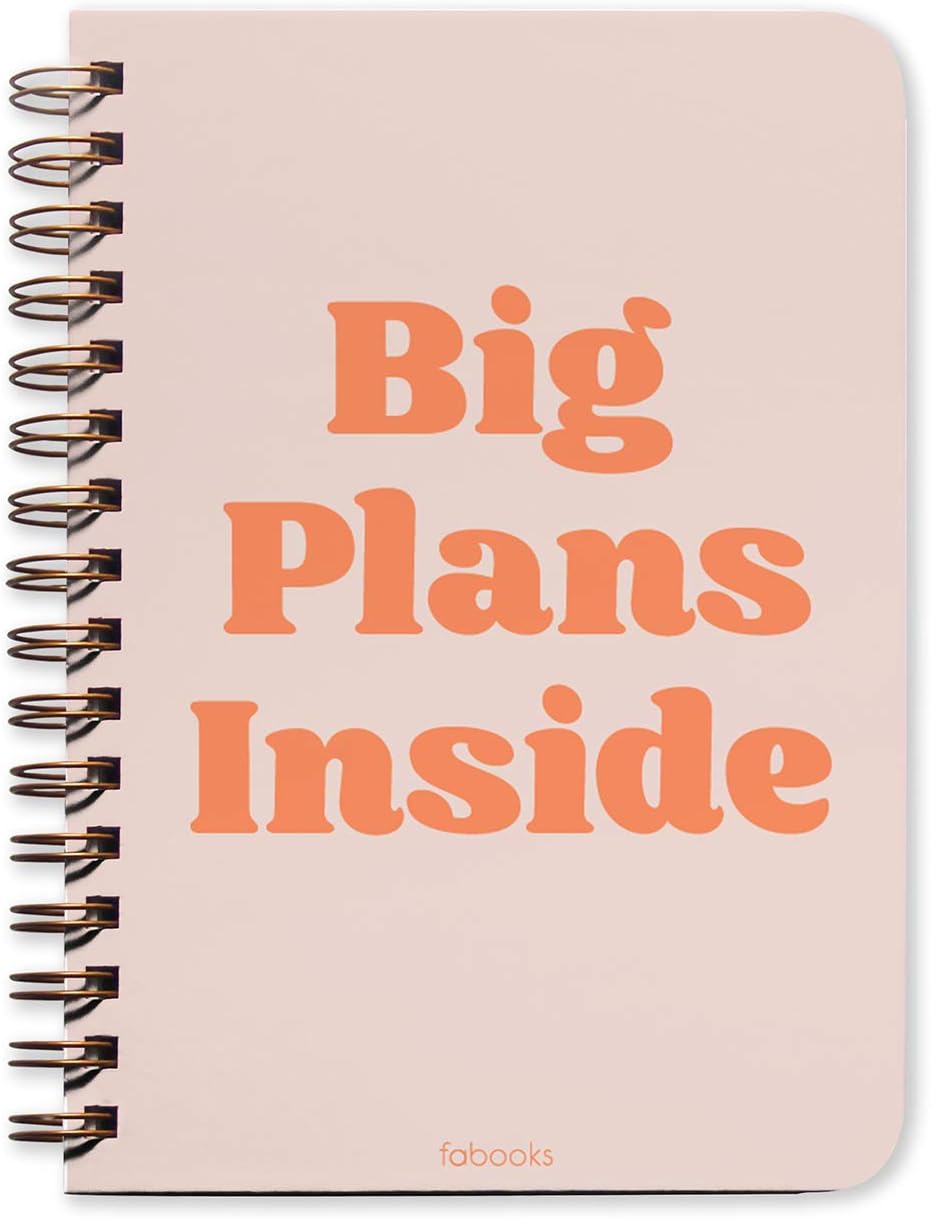 Big Plans Inside Undated Planner, Weekly Planner, Daily Planner, A5 ...
