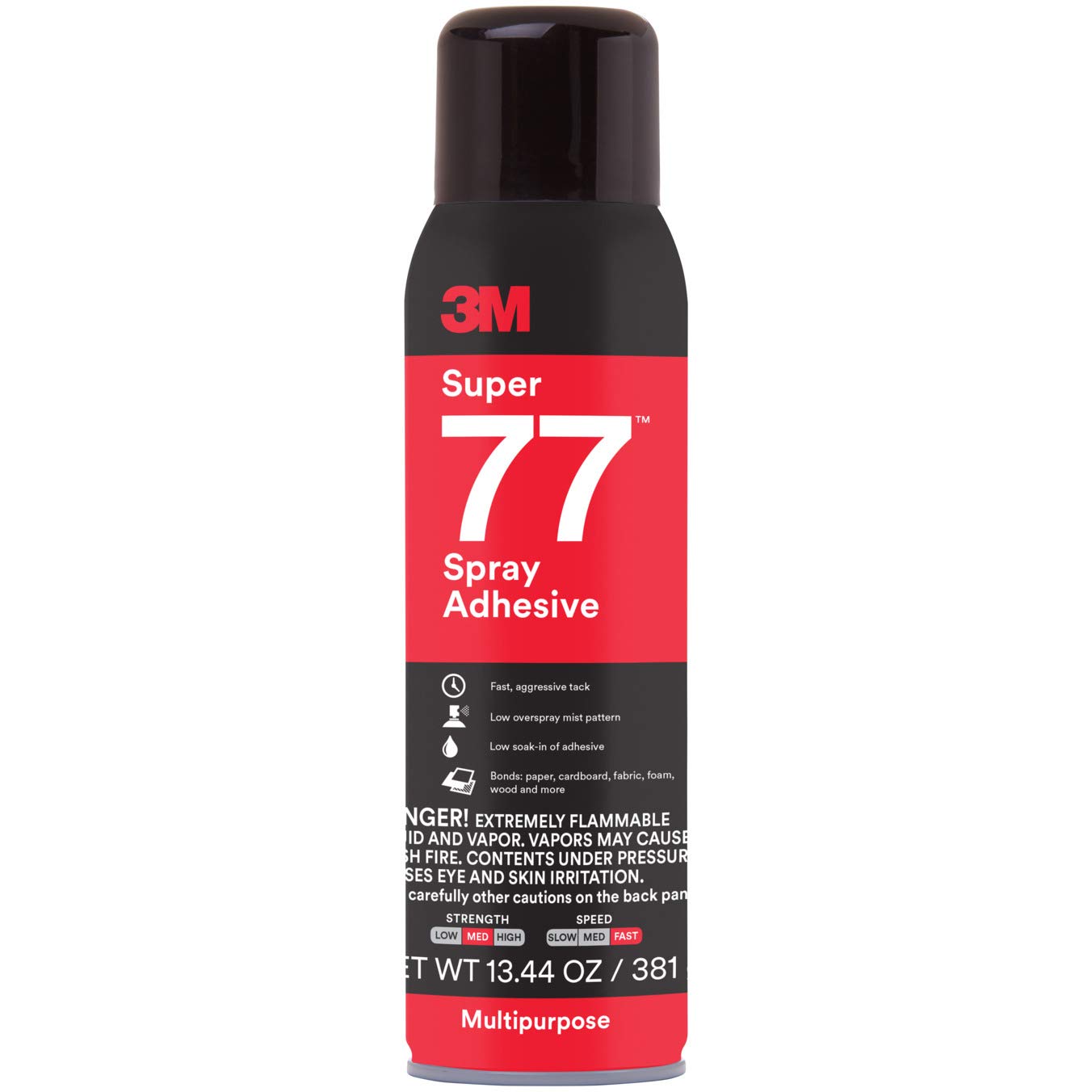 3M Super 77 Multipurpose Permanent Spray Adhesive Glue, Paper ...
