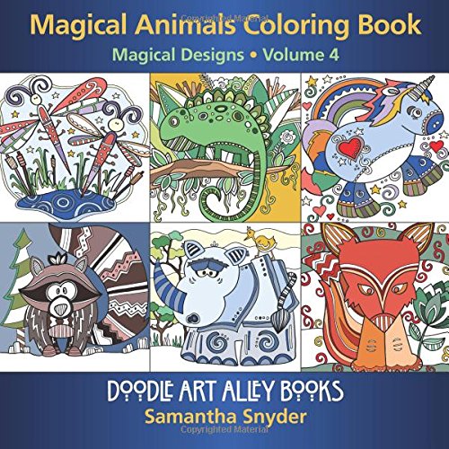 Magical Animals Coloring Book: Magical Designs (Doodle Art Alley Books ...