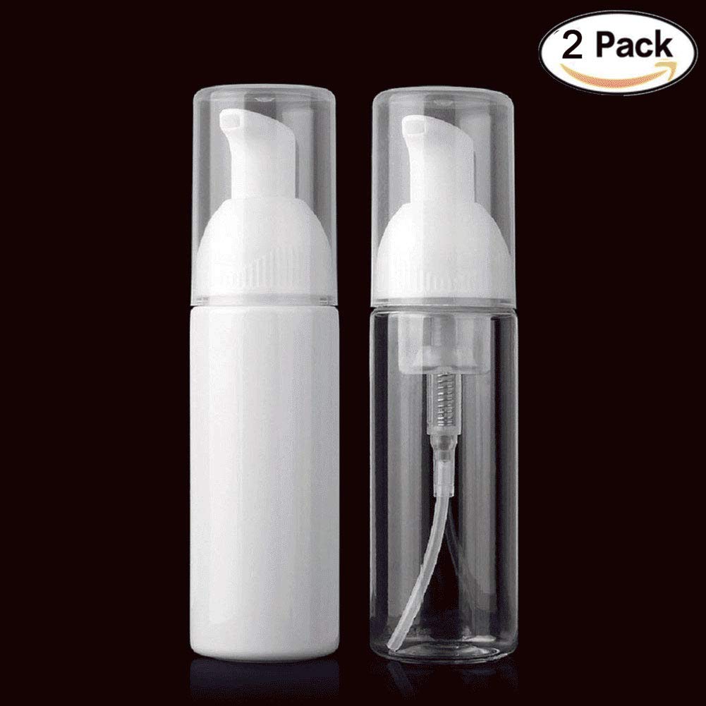 50 ml Foaming Plastic Pump Bottle Soap Foam Dispenser - Refillable Portable Empty Foaming Hand ...