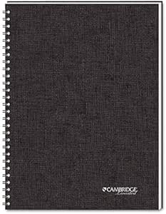 Amazon.com : Cambridge 06096 Side Bound Guided Business Notebook ...