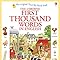 First Thousand Words in English (Usborne First Thousand Words): Amazon ...