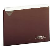 HAN 1005, Wooden card filing box A5 landscape, for 1,500 cards, metal ...