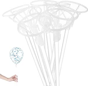 Amazon.com: 50 Pieces Clear Balloon Holder Long Clear Balloon Sticks ...