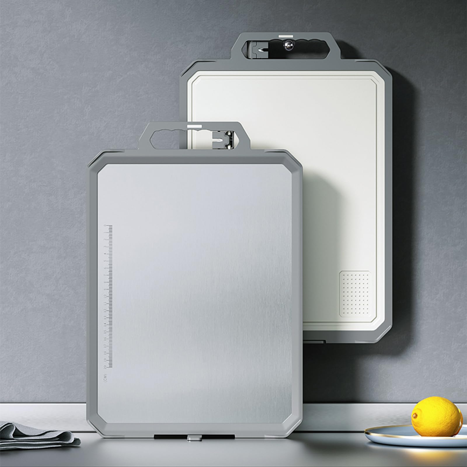 REDANDOR Stainless Steel Cutting Boards Double-Sided Large Metal ...