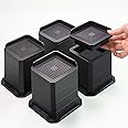Amazon.com: Wanry flourigems Bed Risers Heavy Duty, Adjustable ...