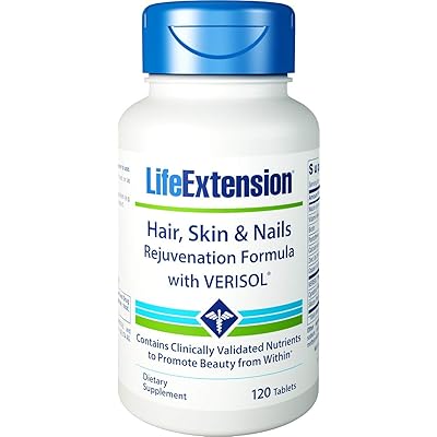 Buy Life Extension Hair, Skin & Nails Rejuvenation Formula with VERISOL ...