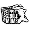 Amazon.com: (3Pcs) Support Single Moms Stickers Funny Hard Hat Sticker ...