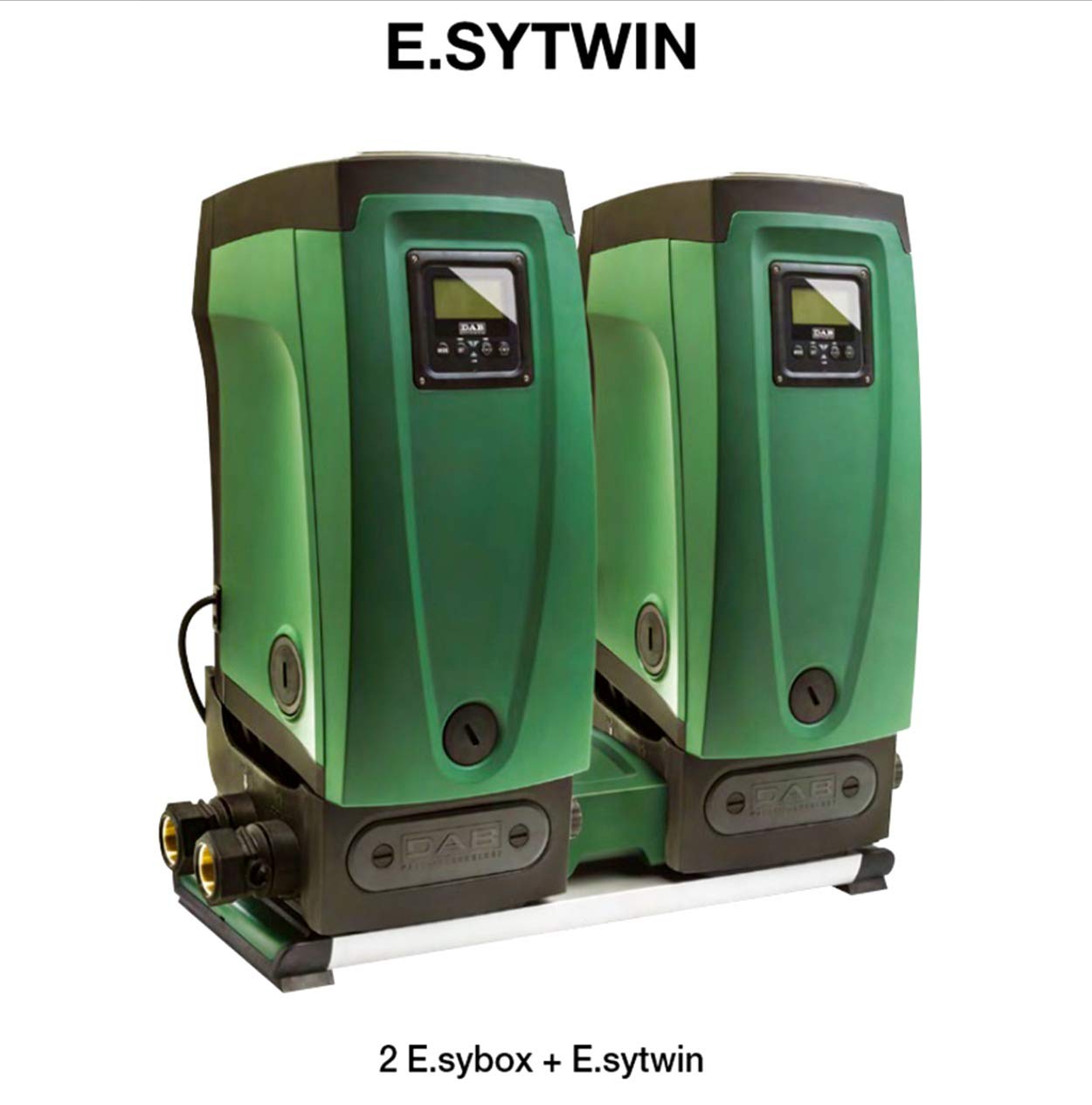 DAB 2 E.SYBOX CON E.SYTWIN Grupo bomba autocebante electrónica inverter para la presurización de ...