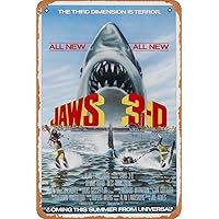 Amazon.com : Jaws 2 Movie Poster 2 8 x 12 Inches - Retro Vintage Metal ...