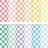 Amazon.com : Whaline 60Pcs Pastel Plaid Pattern Paper A5 Size 12 ...