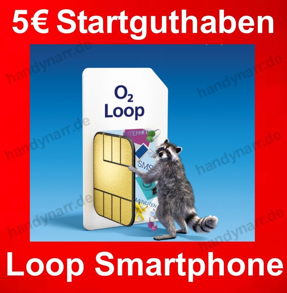 o2 Loop Smartphone Prepaid Handy SIM Karte mit 5 Euro: Amazon.de ...