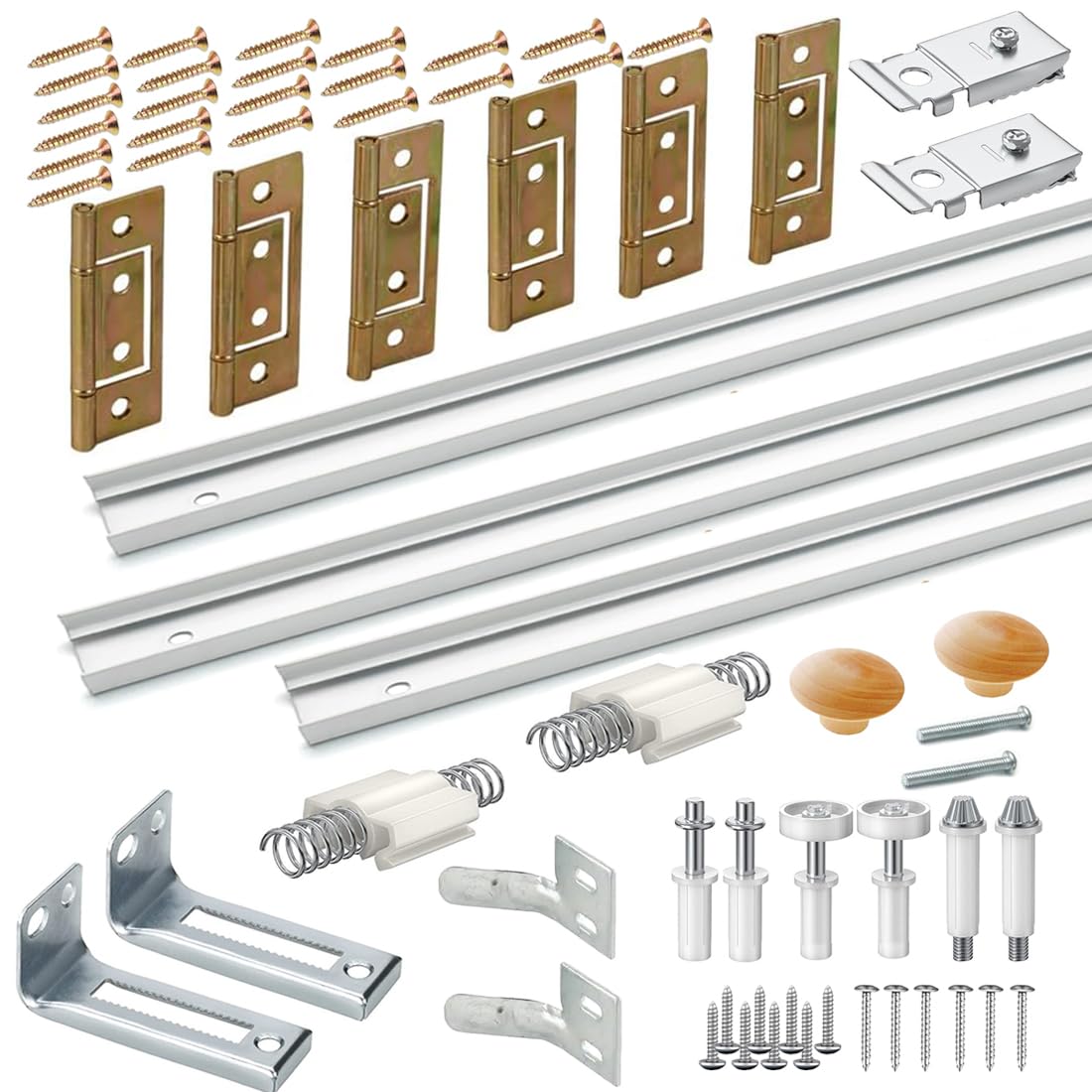 Bifold Door Hardware with Track, Bi-fold Closet Door Hardware Repair ...