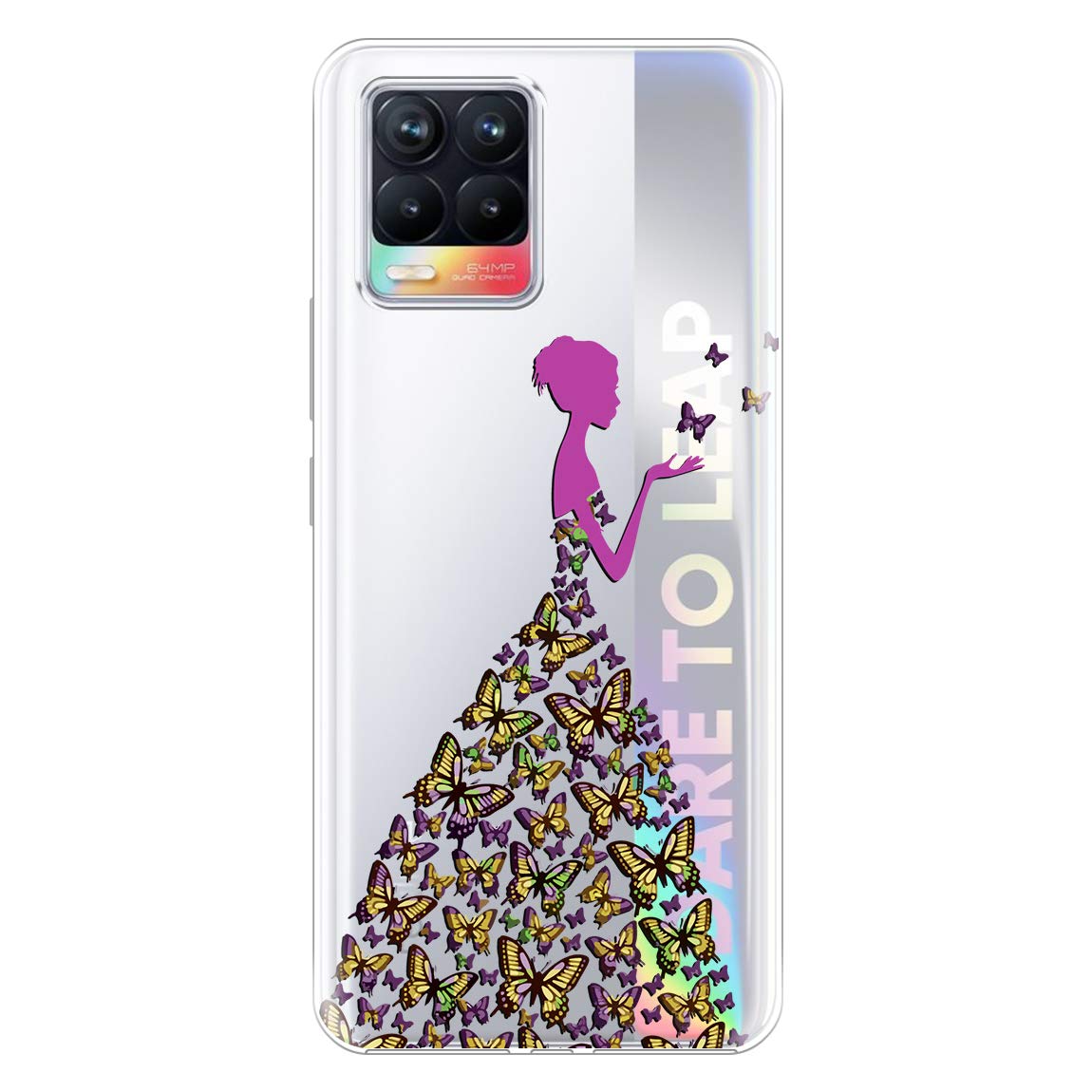 Fashionury Realme 8/ Realme 8 Pro Printed Soft Back Cover Case/Designer ...