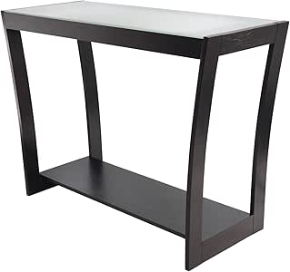 Amazon.com: Winsome Radius Console Hall Table with Frosted Glass and ...