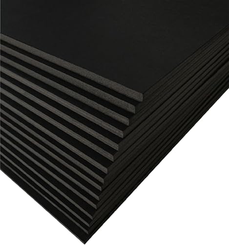 EXCELSIS DESIGN Black Foam Board 8 x 10 x 1/8" (3mm) Inch, 15 Pack Acid ...