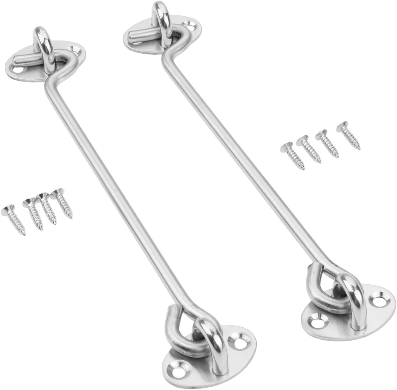 Dreld 10″ Cabin Hook Eye Latch for Doors, 2Pack Eye Door Latch Window ...