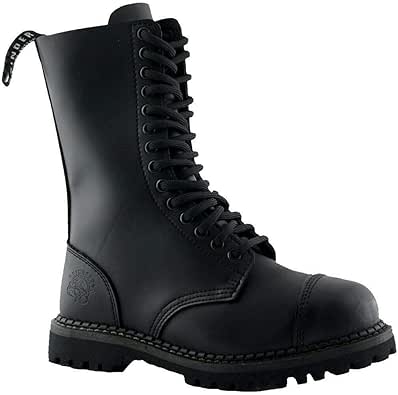 Amazon.com: Grinders Herald Unisex Black Leather Ranger Military Steel ...