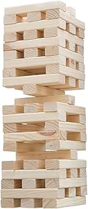 Amazon.com: Hey! Play! Nontraditional Giant Wooden Blocks Tower ...