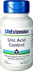 Amazon.com: Life Extension Uric Acid Control 60 Vegetarian Capsules ...