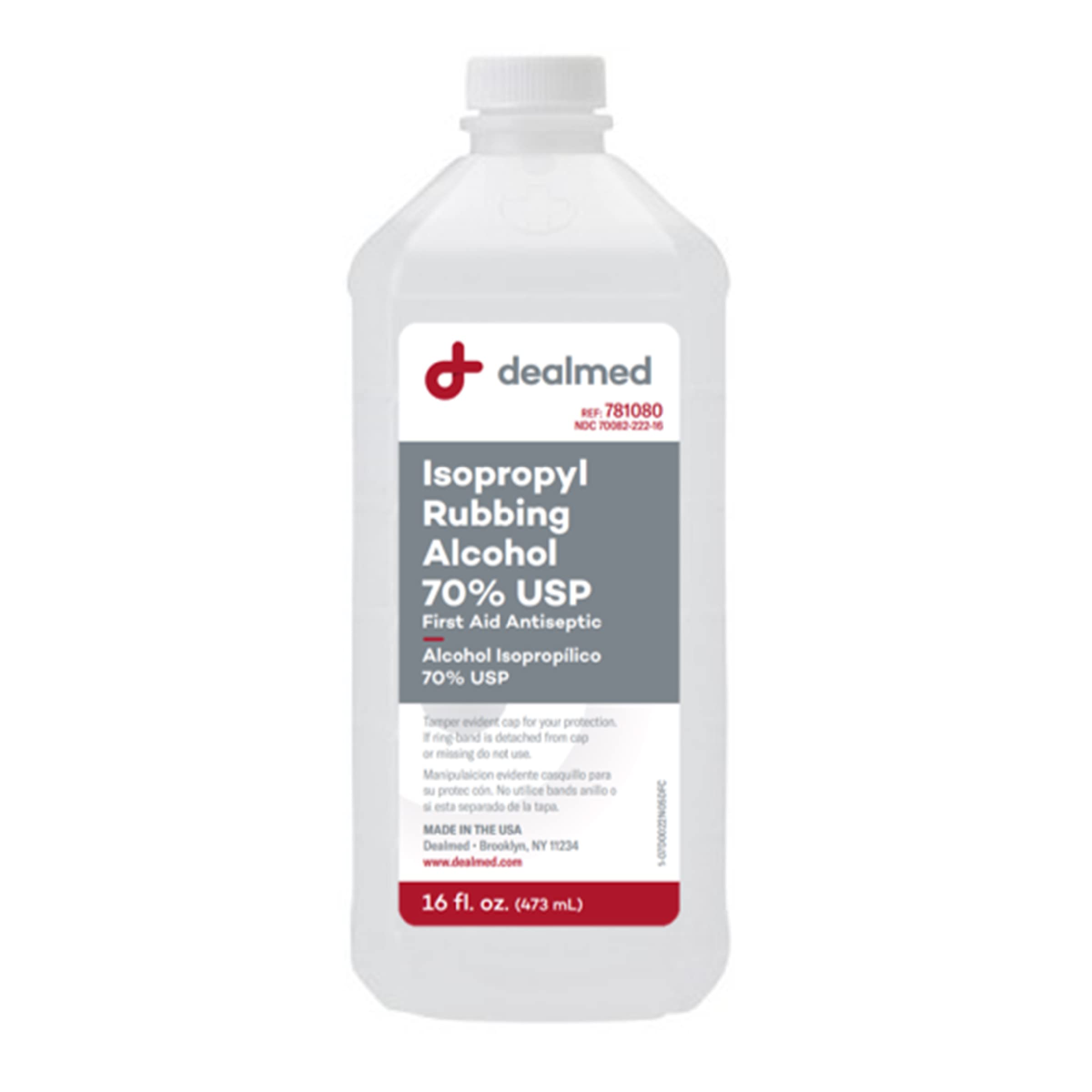 Mua Dealmed Isopropyl Rubbing Alcohol 70% USP, First Aid Antiseptic, 16 ...