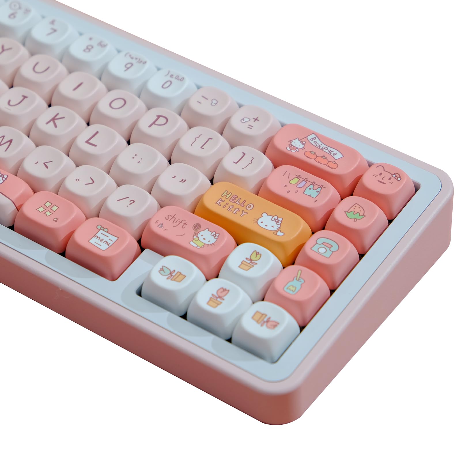 Mua MOA Keycaps, 125 Keys Dye Sublimated PBT Keycap Set with Cute ...