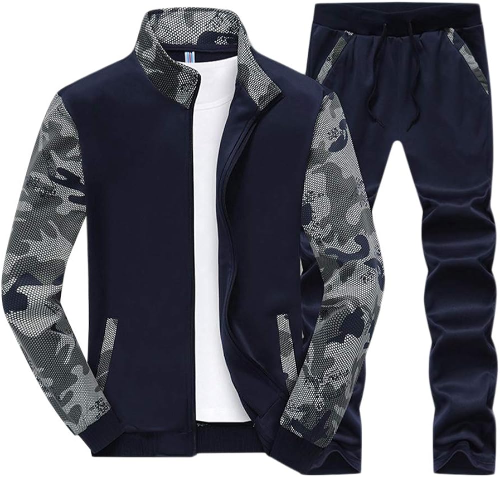 DaiHan Trainingsanzug Herren Baumwolle Jogginganzug Set Winter Frühling ...