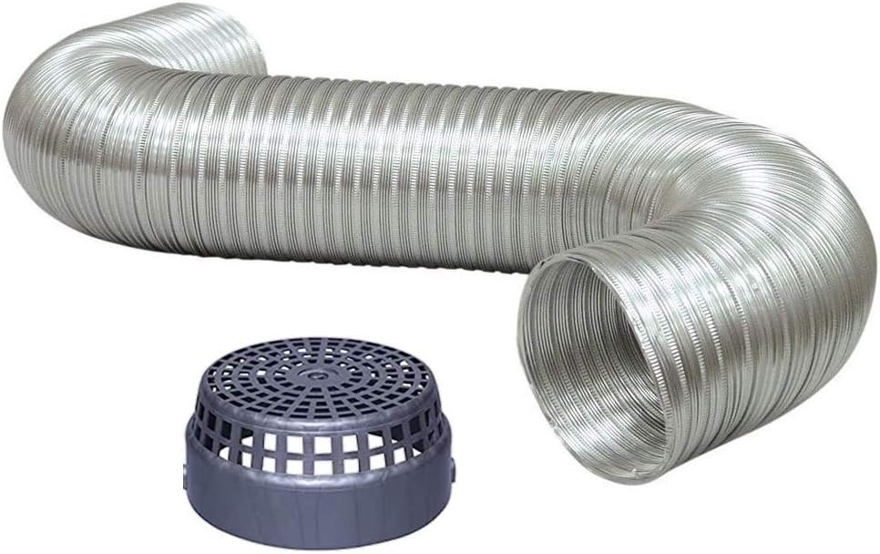 M S Aluminium Chimney Pipe 6 Diameter Upto 15 Feet Length Silver