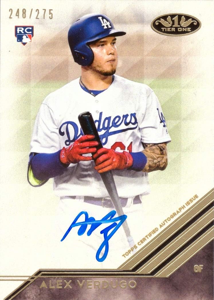 Amazon.com: 2018 Topps Tier One #BA-AV Alex Verdugo Certified Autograph ...