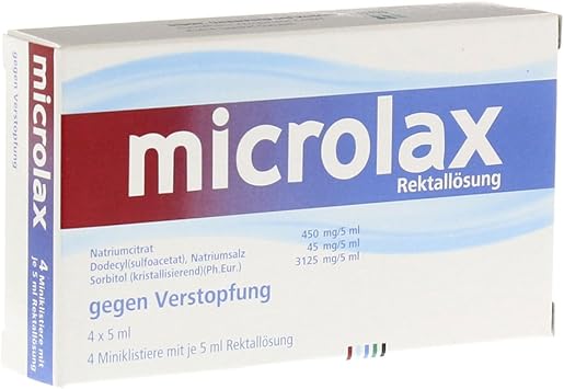microlax Miniklistier Rektallösung Reimport EurimPharm, 4x5 ml Lösung ...