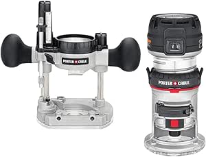 PORTER-CABLE Router, Compact Fixed/Plunge Combo Kit, 7-Amp, 1-1/4 HP ...
