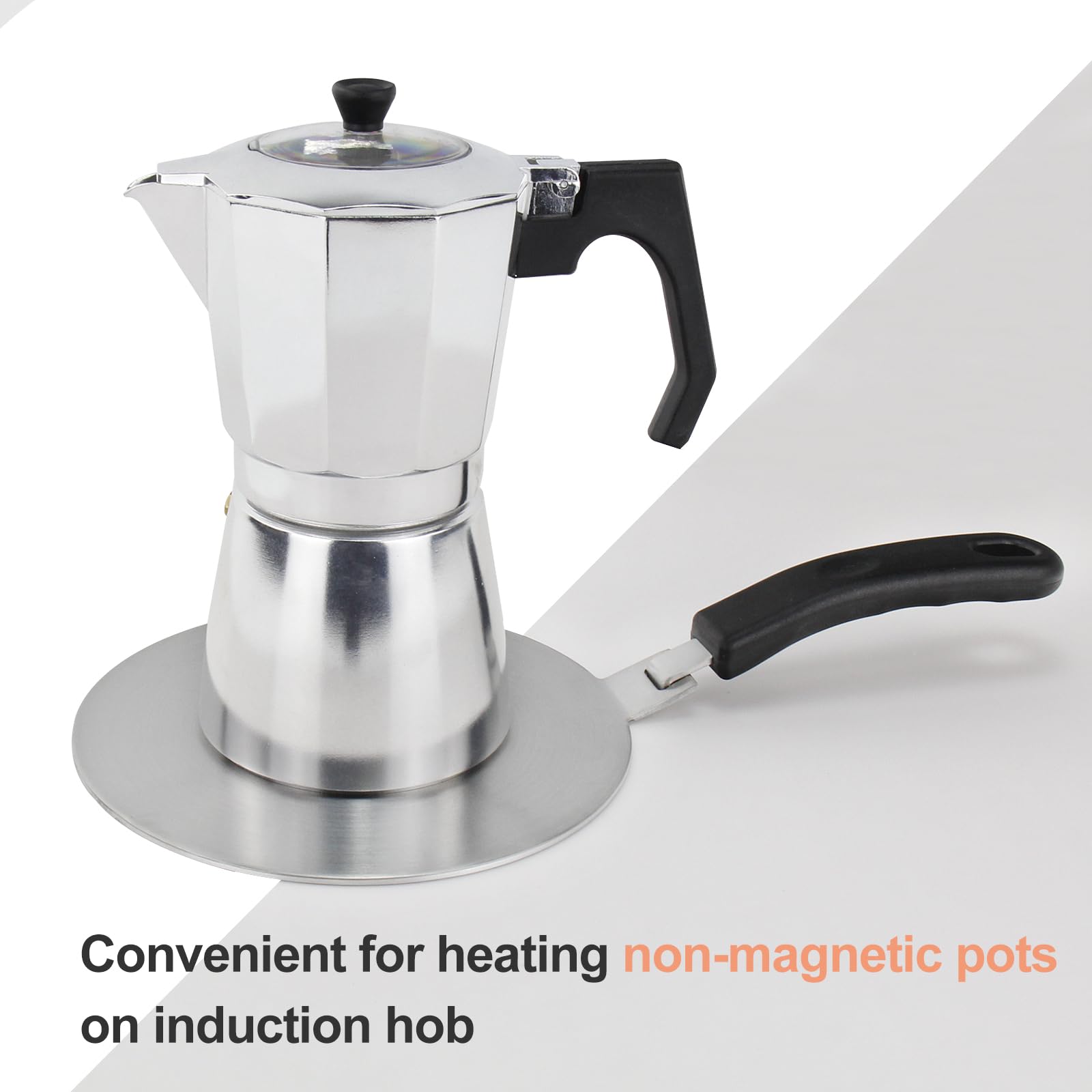 Mua 7.87inch Stainless Steel Induction Adapter Plate Heat Diffuser for ...