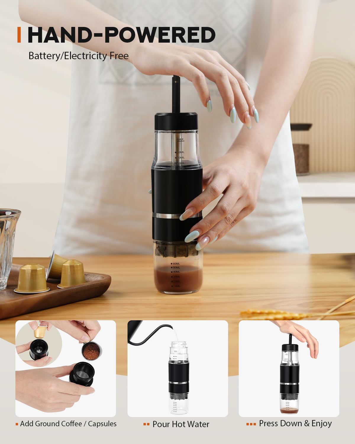Mua PHCOHIDO Portable Coffee Maker for Travel & Camping, Travel ...