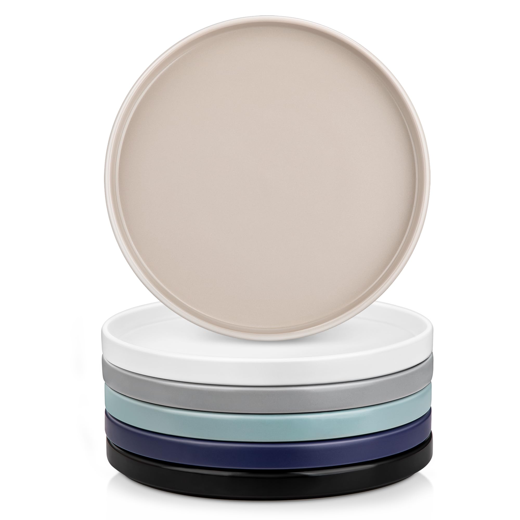 vancasso Ceramic Salad Plates Set of 6, 8 inch Plat Small Dinner Plates ...