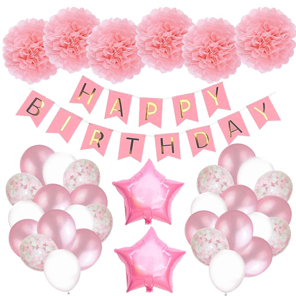 buy-first-birthday-decorations-girls-pink-happy-birthday-banner