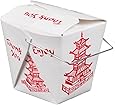 Amazon.com: 15 Count 16 oz Pagoda Wire Handle Chinese Takeout Box ...