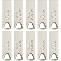PSA Kit 10 Piezas Memoria USB 32 GB ADATA (Modelo AUV240-32G-RWH) Flash Drive 2.0 ...