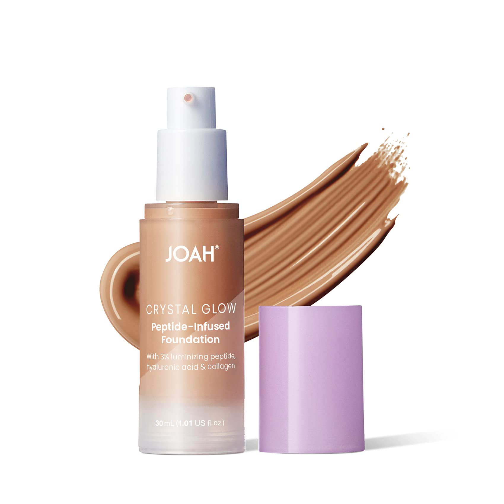 JOAH Crystal Glow Peptide-Infused Foundation, 2-in-1 Multitasking ...