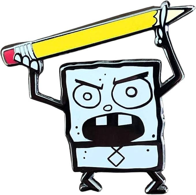 DoodleBob - SpongeBob Squarepants Collectible Enamel Pin: Amazon.com.au ...
