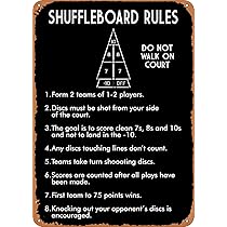 Shuffleboard Court Stencil