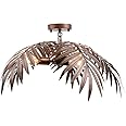 Newrays Vintage Tropical Coconut Leaves Ceiling Lighting Rustic Tree ...